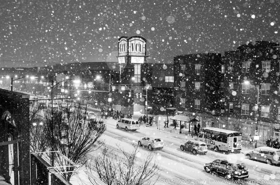Photo of the day: Snow on campus