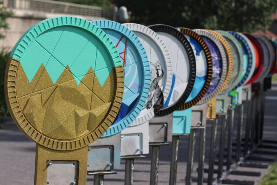 Bike rack art might be the new mural