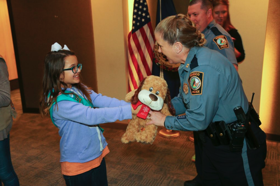 Local Girl Scout troop provides stuffed animals for kids in crisis